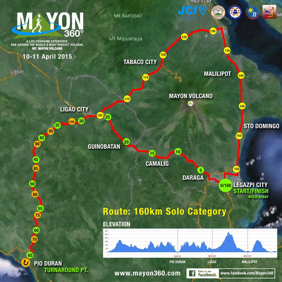 Official Result: 1st MAYON 160K Ultra Marathon Race – Bald Runner